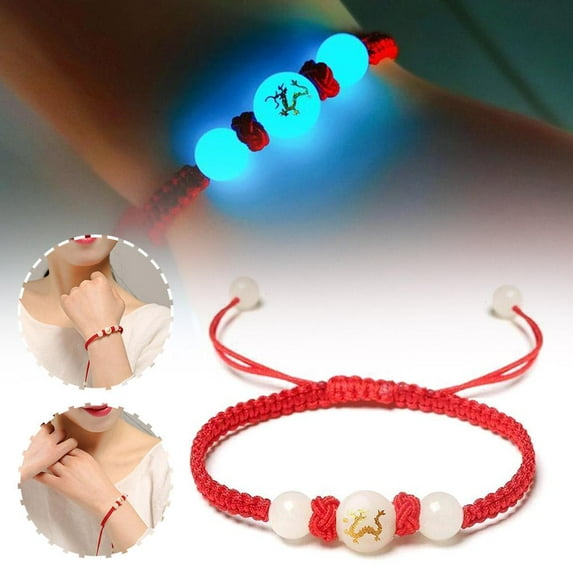 FurNest Chinese * ZodiacDragon Bracelet 2024 Dragon Year N4 Red Lucky ...
