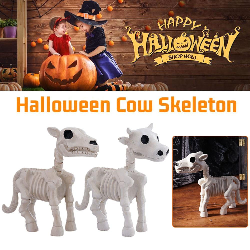 FurNest Cow Skeleton Halloween Decorations, Skeleton Cow and Horse ...