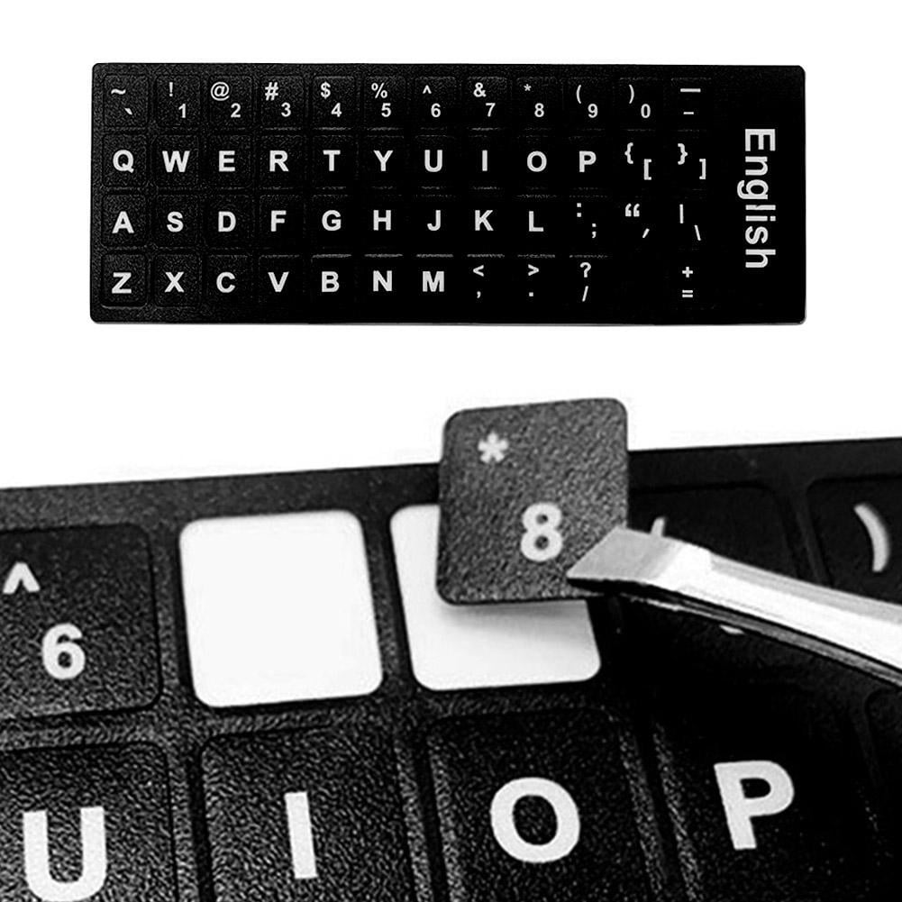 FurNest English Letters Keyboards Stickers Frosted For Notebook ...
