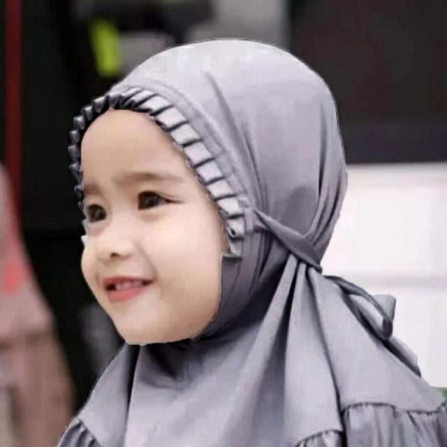 FurNest Full Cover Hijab Amira Turban Scarf Kids Girls Scarves Head ...