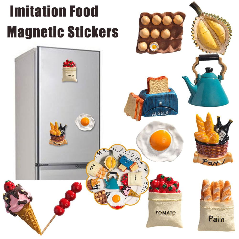 FurNest Gourmet Fridge Stickers Food Fridge Magnets Refrigerator ...