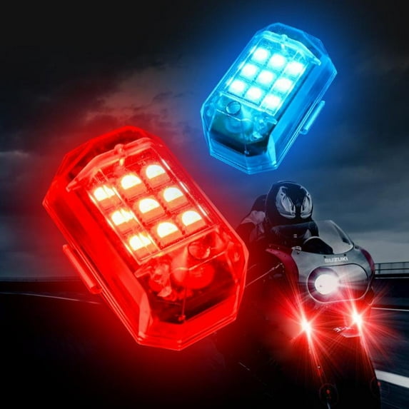 FurNest High Bright Wireless LED Strobe Light Car Flashing Light with R ...