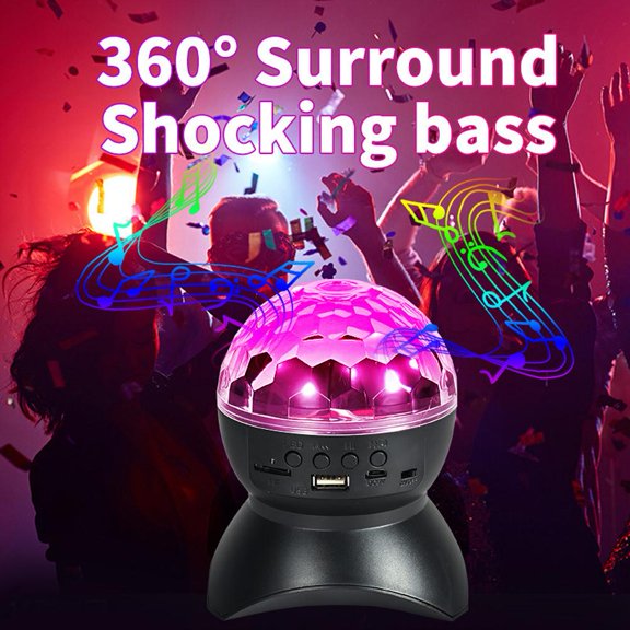 Rotating Disco Ball with LED Lights, Create a Dazzling Dance Atmosphere ...