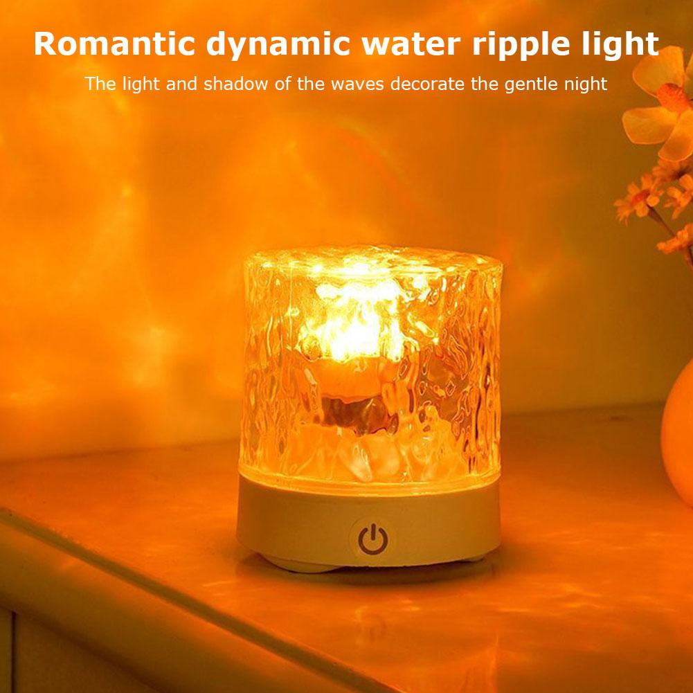 FurNest LED Night Light Water Dynamic Projection Table Ripple Lamp & R ...