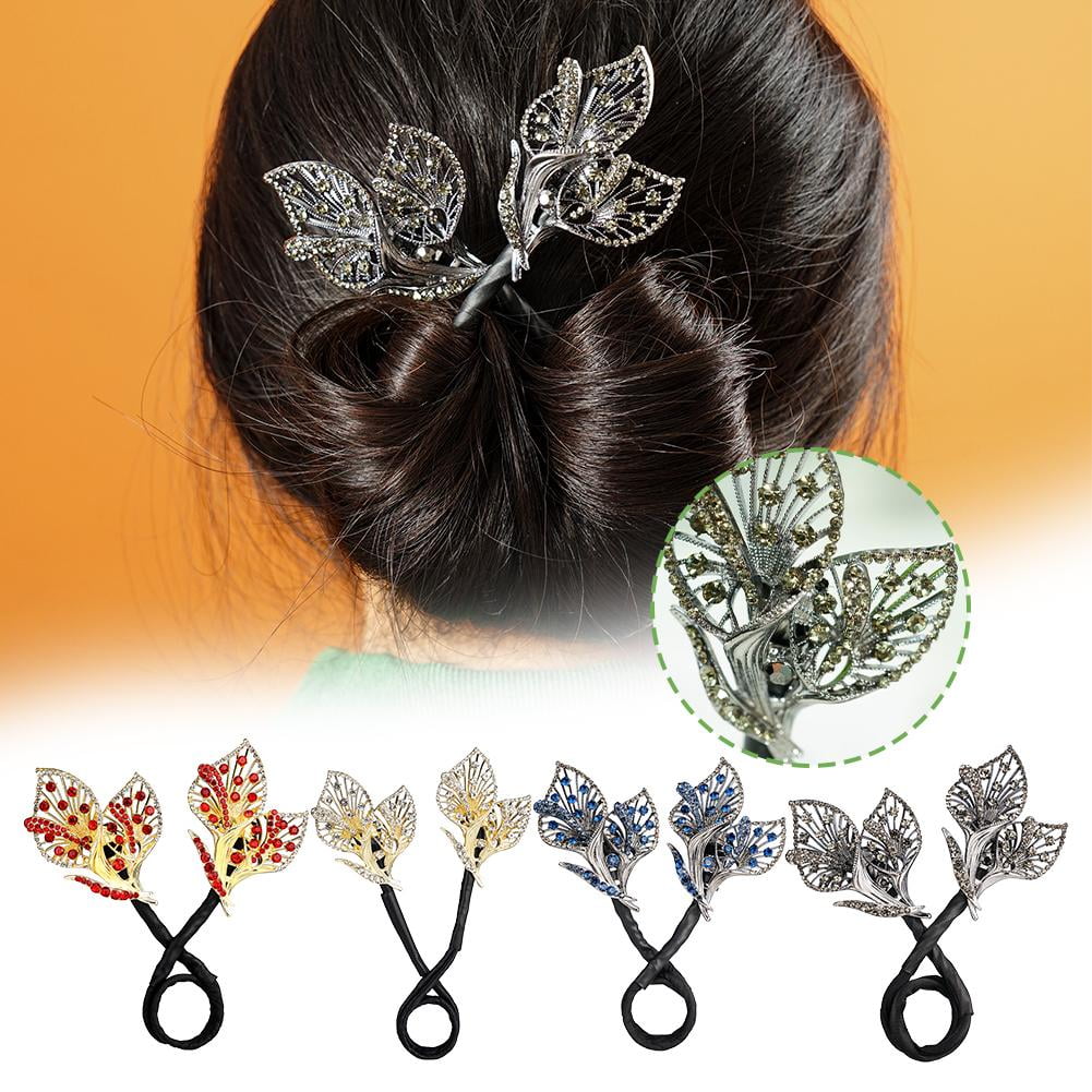 FurNest Lazy Hair Curler, Deft Bun Maker, Rhinestone Flower and Whale ...