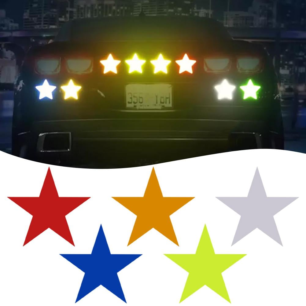 FurNest Reflective Sticker Safety Warning Five-pointed Star Car Outdoor ...