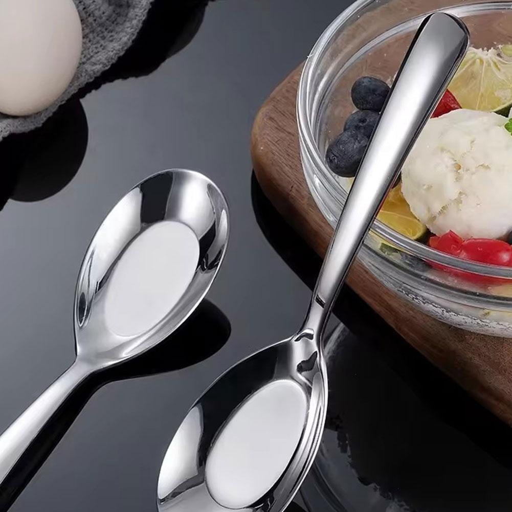FurNest Stainless Steel Chinese * Spoon Flat Bottom Spoon H - Walmart.com