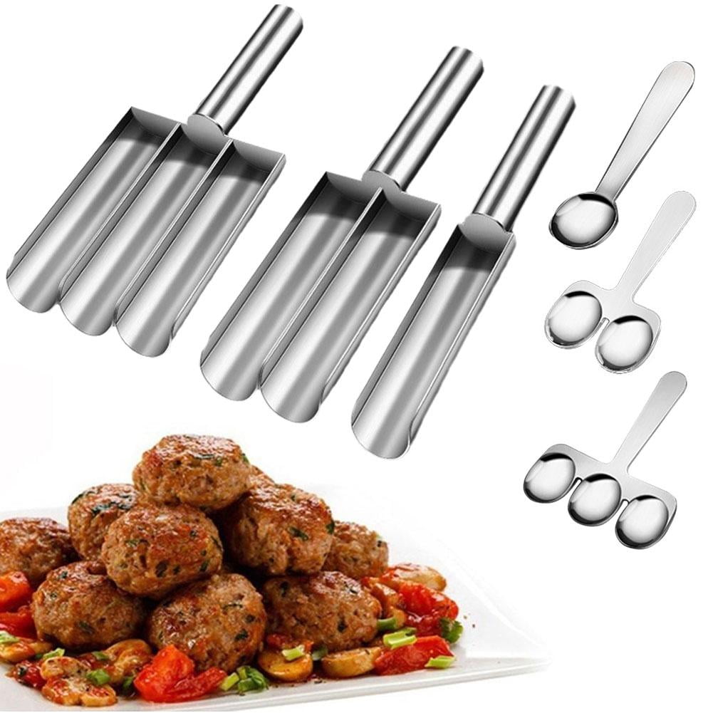 FurNest Stainless Steel Kitchen Meatball Maker Rice Balls Mold Meat ...