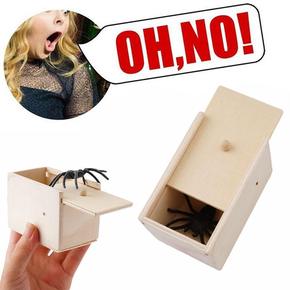 FurNest Wooden Prank Spider Scare Box Hidden in Case Trick Toys Gag ZY Play Gi - Walmart.com