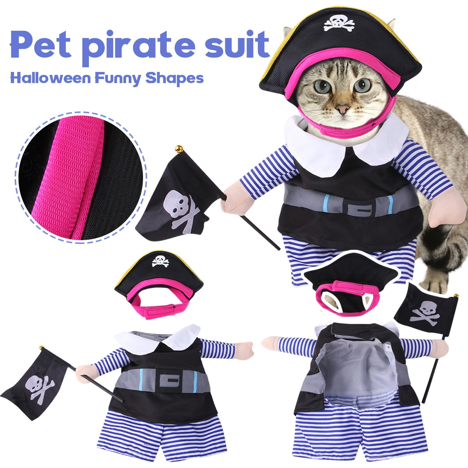 FurPet Hot Pet Halloween Pirate Costumes, Pet Costumess Dog and Cat ...