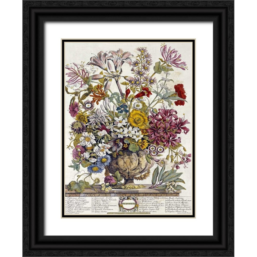 Furber, Robert 19x24 Black Ornate Wood Framed with Double Matting ...