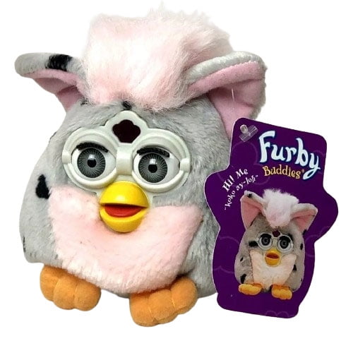 Furby Buddies Bean Bag Plush - MORE LIGHT [Grey Spotted](4 inch) - Walmart.com