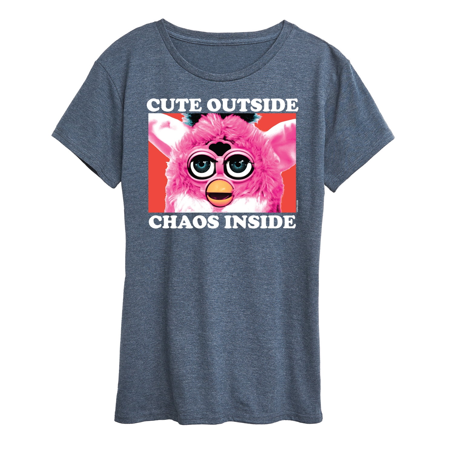 Furby - Cute Outside Chaos Inside - Women's Short Sleeve Graphic T ...