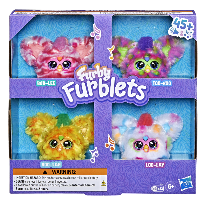 Furby Furblets 4-Pack Mini Electronic Plush Toys – Talking Interactive ...