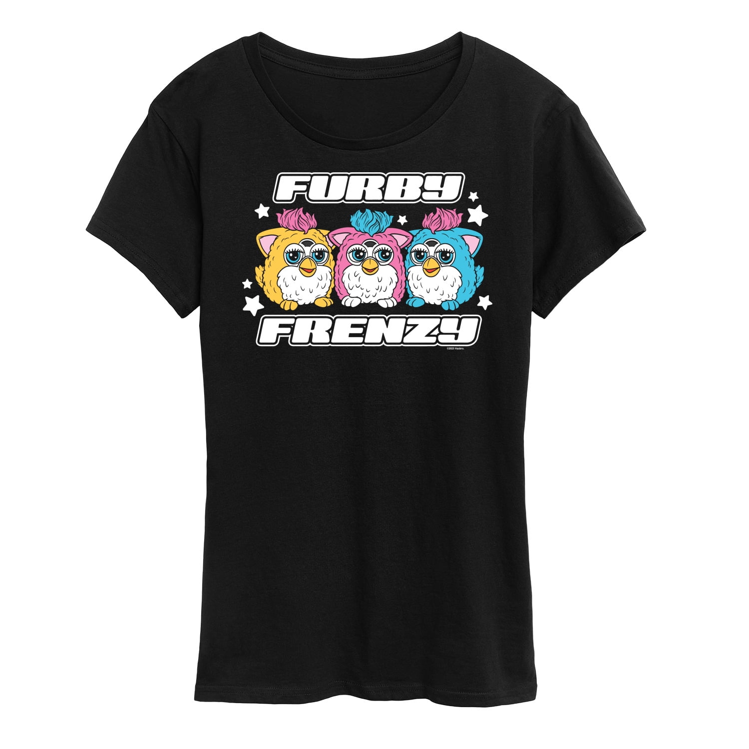Furby - Furby Frenzy - Women's Short Sleeve Graphic T-Shirt - Walmart.com