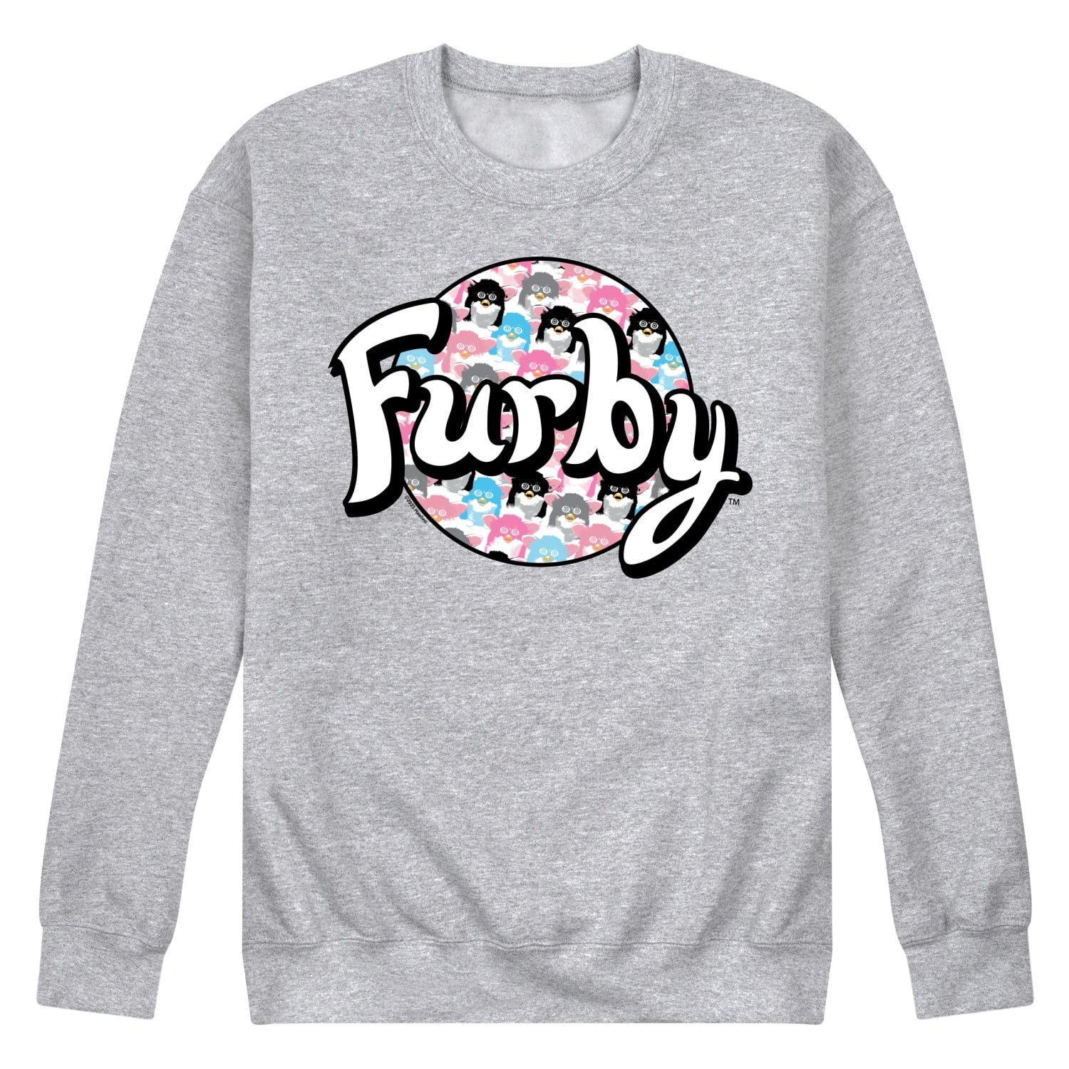 Furby - Furby Logo Circle - Men's Crew Fleece Sweatshirt - Walmart.com