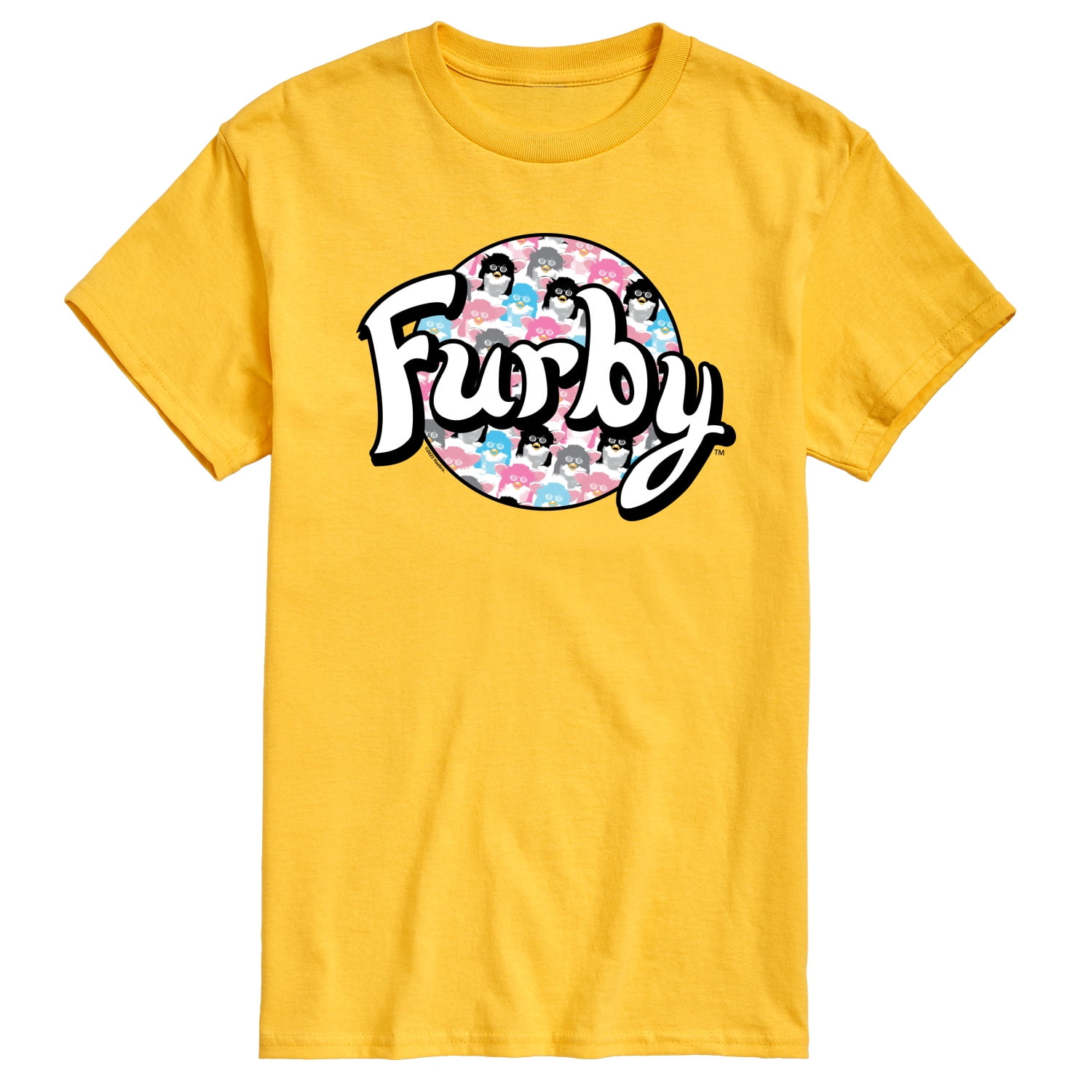 Furby - Furby Logo Circle - Men's Short Sleeve T-Shirt - Walmart.com