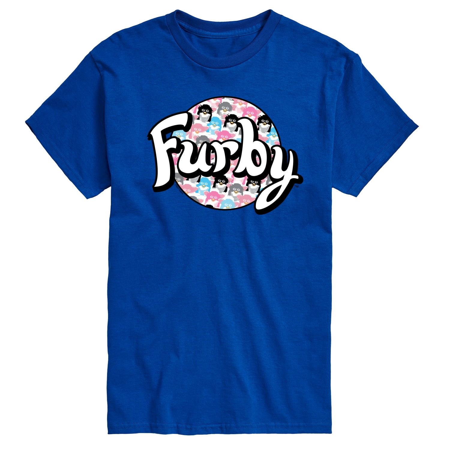 Furby - Furby Logo Circle - Men's Short Sleeve T-Shirt - Walmart.com
