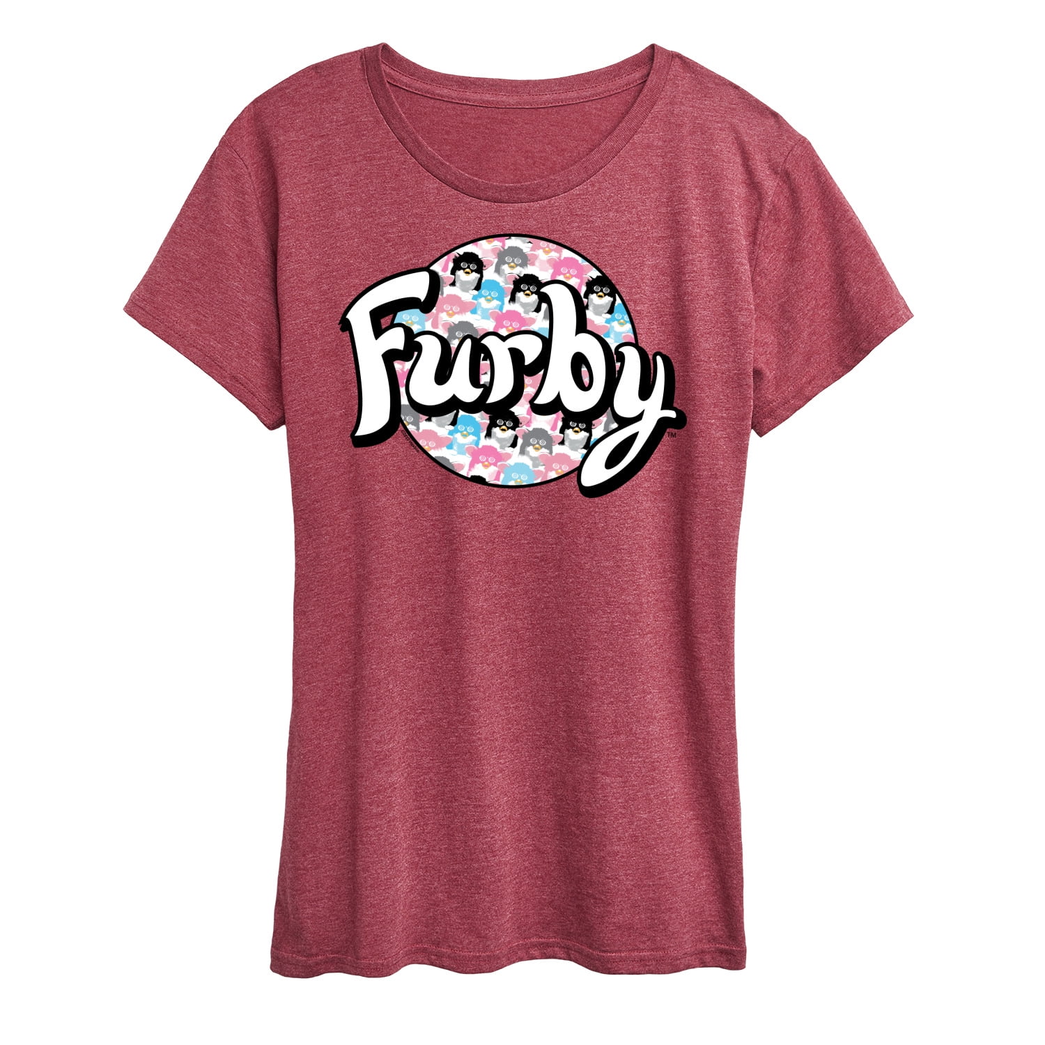 Furby - Furby Logo Circle - Women's Short Sleeve Graphic T-Shirt ...