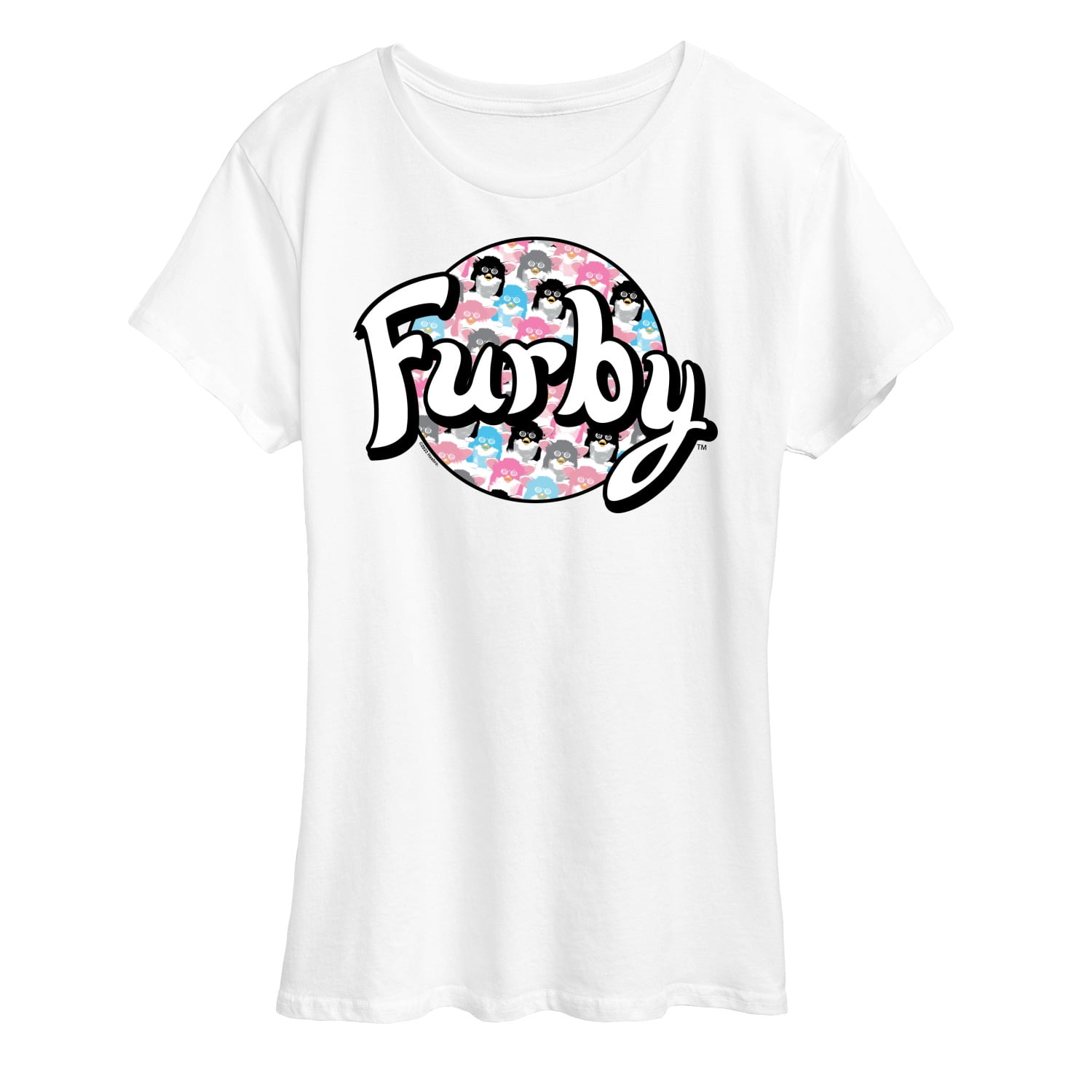 Furby - Furby Logo Circle - Women's Short Sleeve Graphic T-Shirt ...