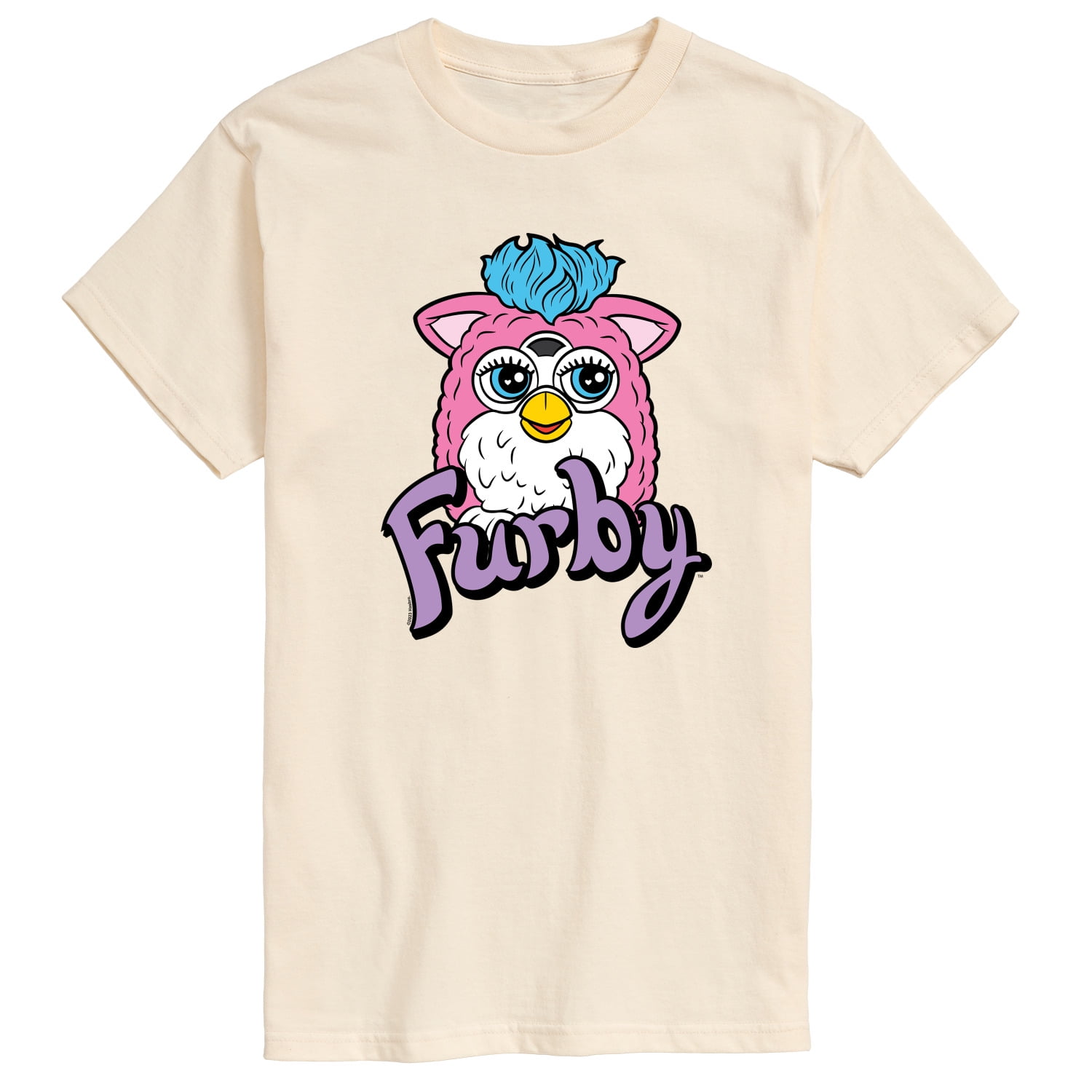 Furby - Furby With Logo - Men's Short Sleeve T-Shirt - Walmart.com