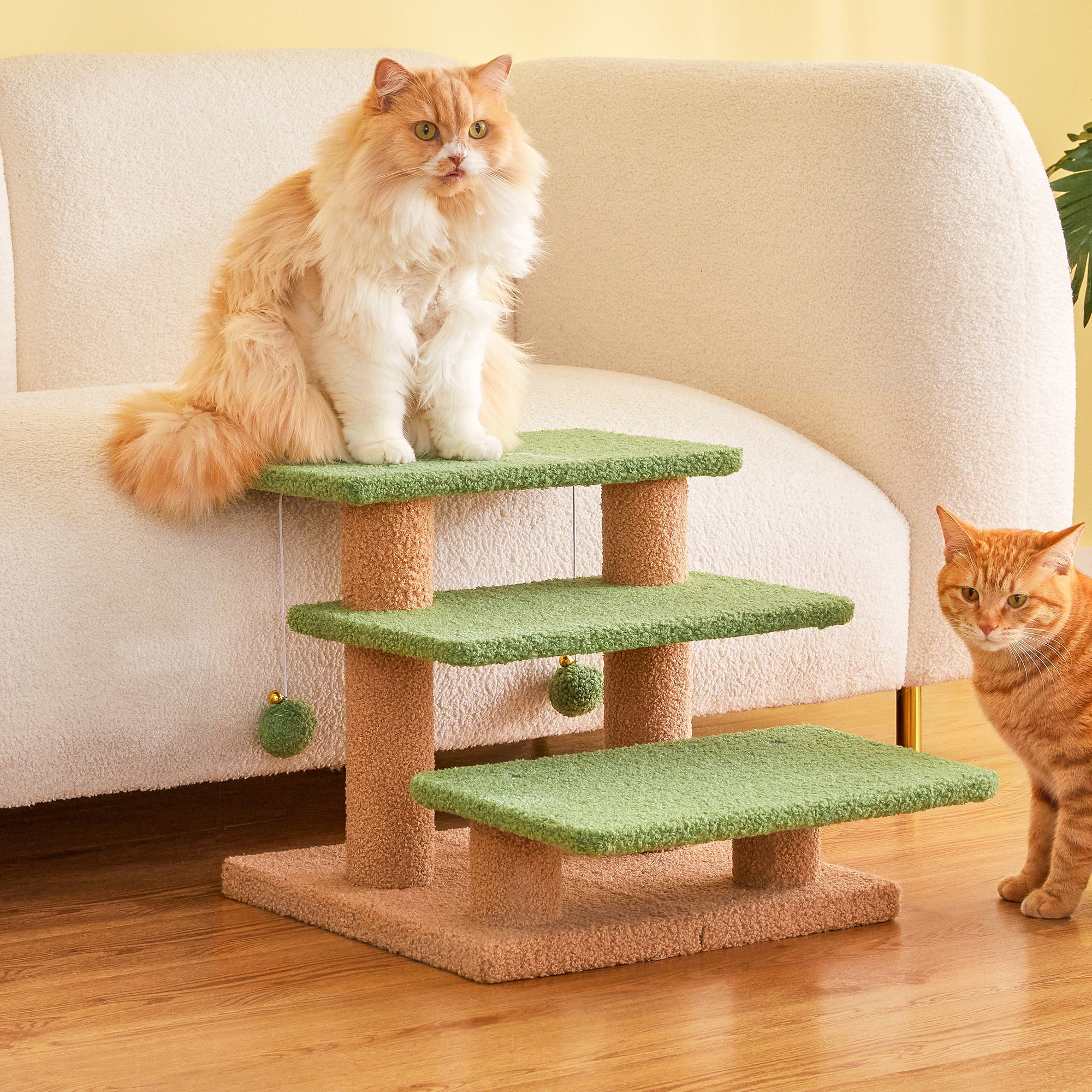 Furcato 15''H Multi-Step Pet Stairs for High Beds & Sofas, 3-Step Cat ...