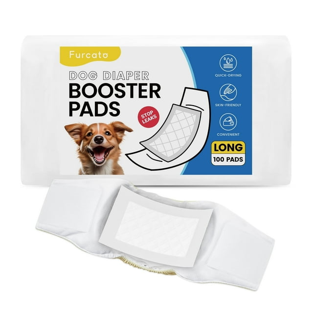 Furcato Disposable Dog Diaper Liners Booster Pads for Male & Female ...
