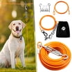 Dog Tie Out Runner for Yard, Trolley System for Large Dogs with 10ft ...