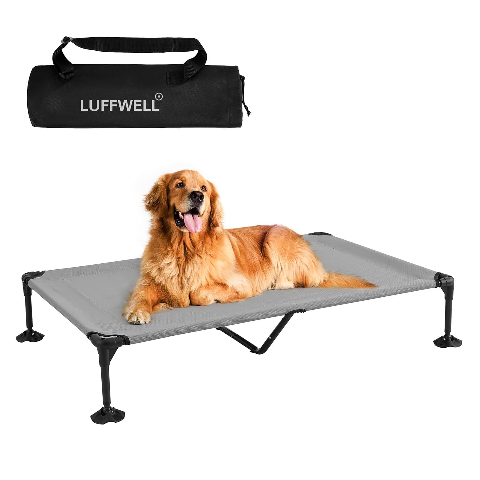 FurggisDirect Chew Proof Elevated Dog Bed, Extra Large, Portable ...