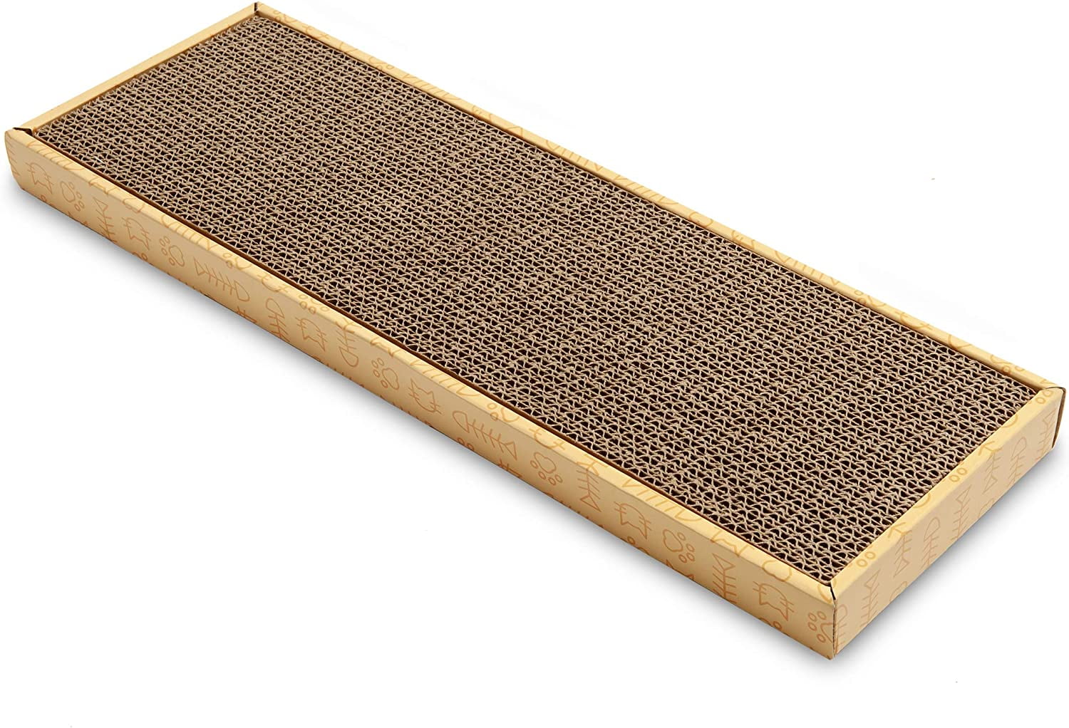 Furhaven Scratching Board w/ Catnip for Indoor Cats, Reversible ...