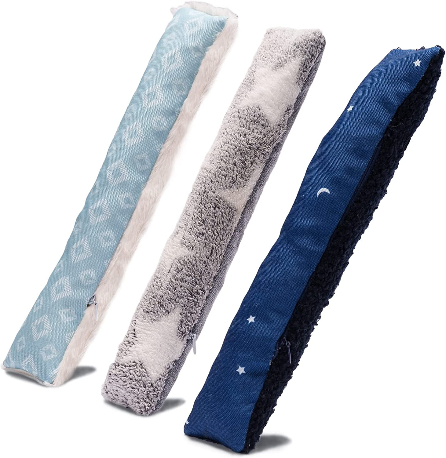 Furhaven Fun Kitty Kitten Crinkle Set Of 3 Catnip Plush Kicker Toy Refillable Space Print