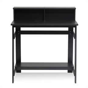 Furinno Compact Study Computer Desk with Small Shelves for Office Room ...