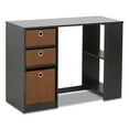 Furinno 15110 JAYA Modern Computer Study Desk, Espresso - Walmart.com