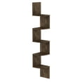 Furinno 5 Tier Wall Mount Floating Radial Corner Shelf, FR16122CWN ...