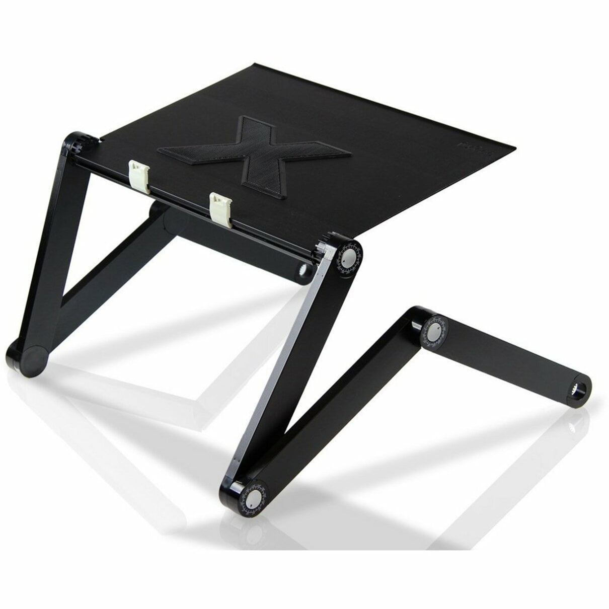 Furinno A6 Ergonomics Aluminum Vented Adjustable Laptop Desk, Black ...