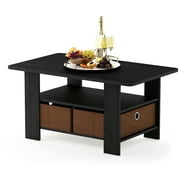 Furinno Casual Coffee Table with Bin Drawer and End Storage - Walmart.com
