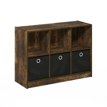 Furinno Basic 3x2 Cube Organizer Shelf Storage, Bookcase, White ...