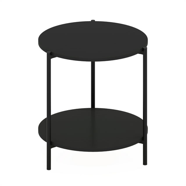 Free Shipping! Furinno Besi 2-Tier Modern Round Side End Table with ...