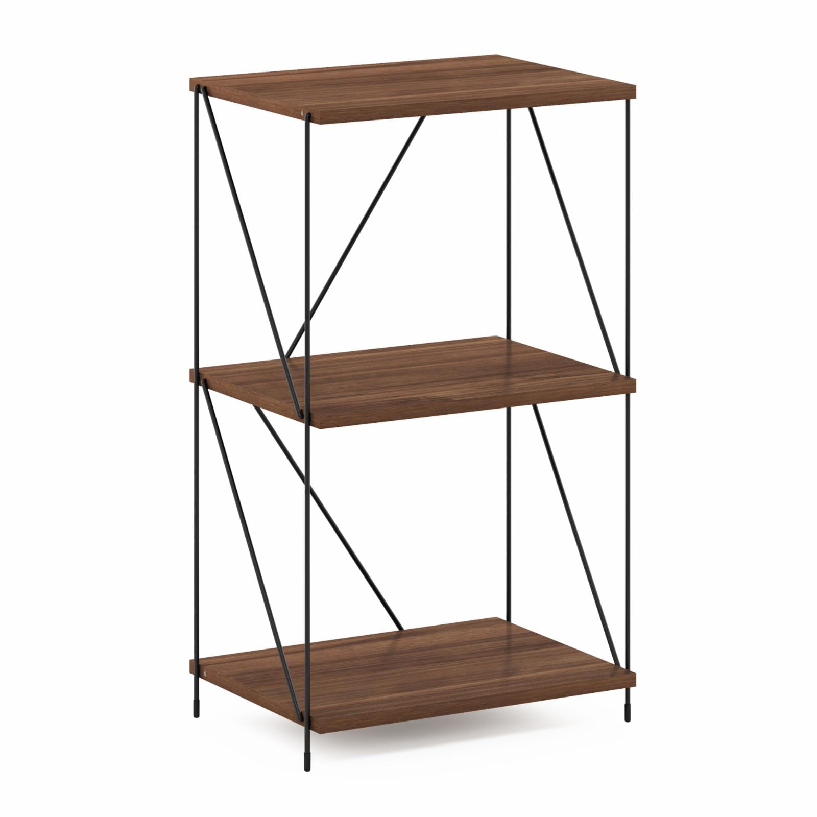 Furinno Besi 3-Tier Industrial Multipurpose Shelf Display Rack with ...