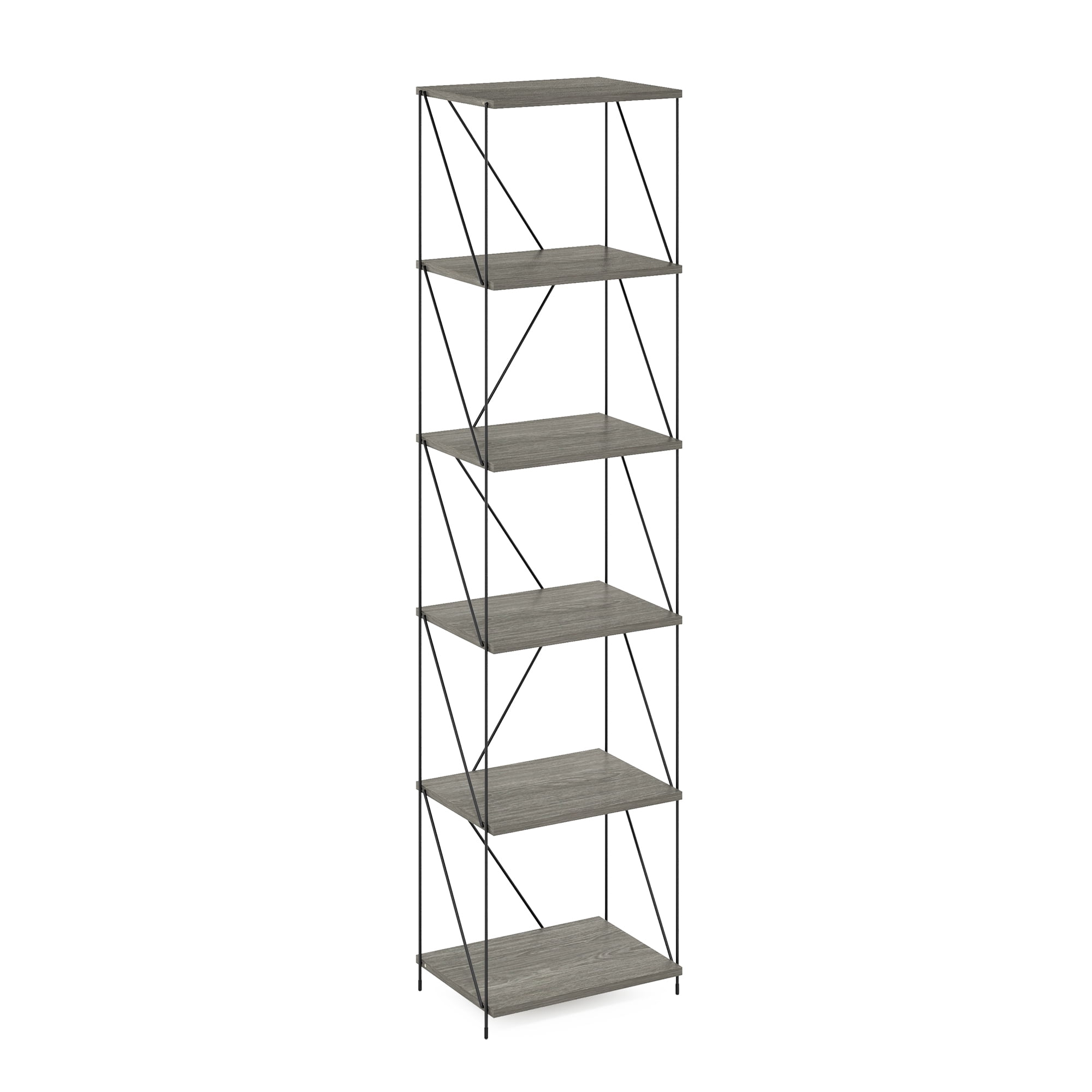 Furinno Besi 6-Tier Heavy Duty Office Shelving Unit, Industrial Home ...