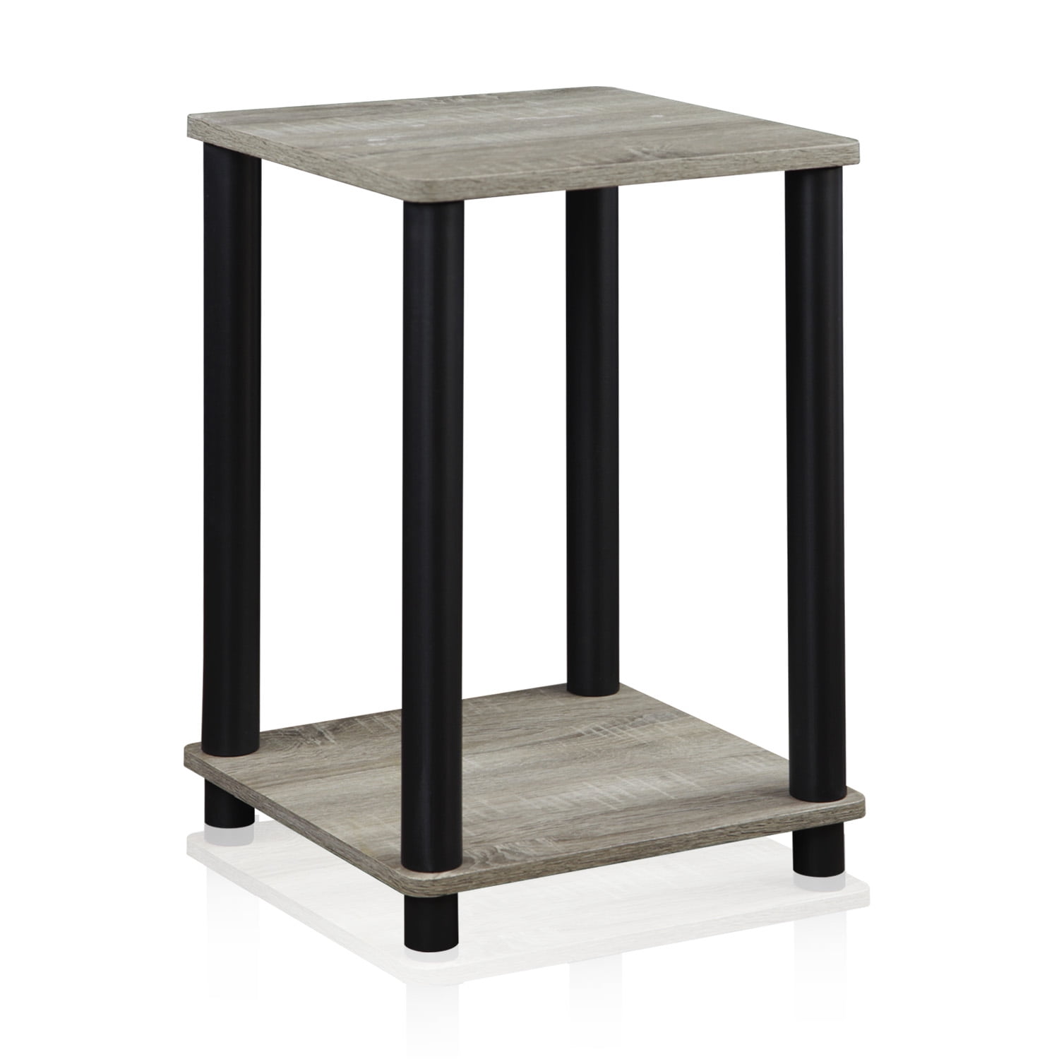 Furinno Besi Industrial Multipurpose Side Table with Metal Frame, Finn ...