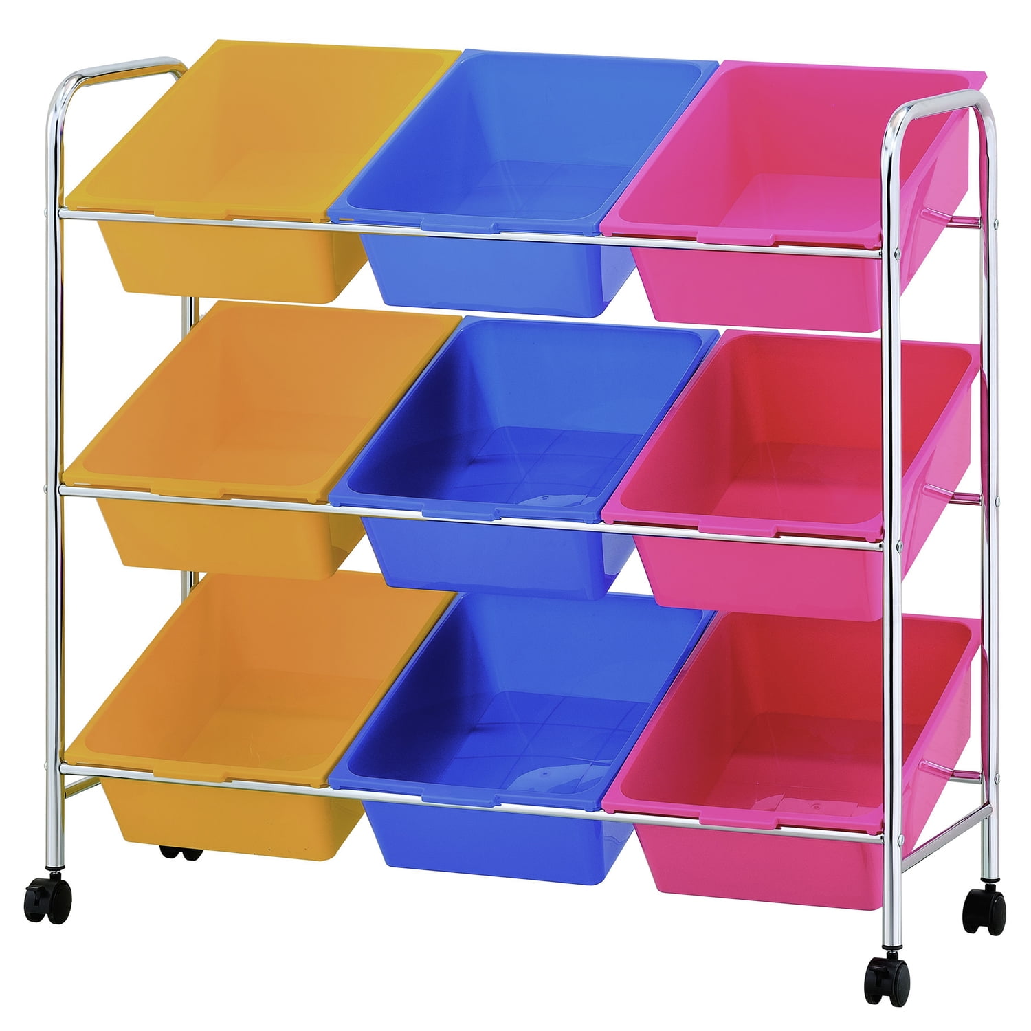 Furinno Wayar 9-Bin Storage Cart, WS17115 - Walmart.com