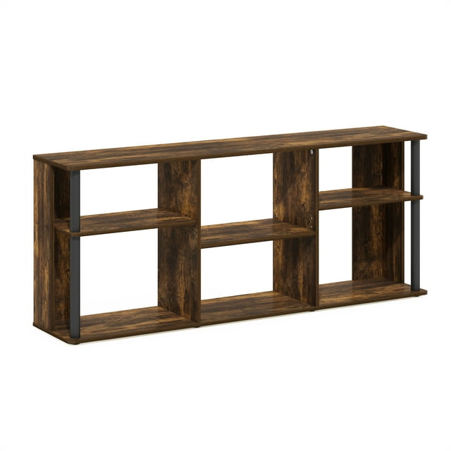 Furinno Classic Entertainment Center TV Stand with Shelves for TVs up ...
