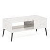 HomGarden Rustic Long Center Wooden Coffee Table, Modern Console Side ...