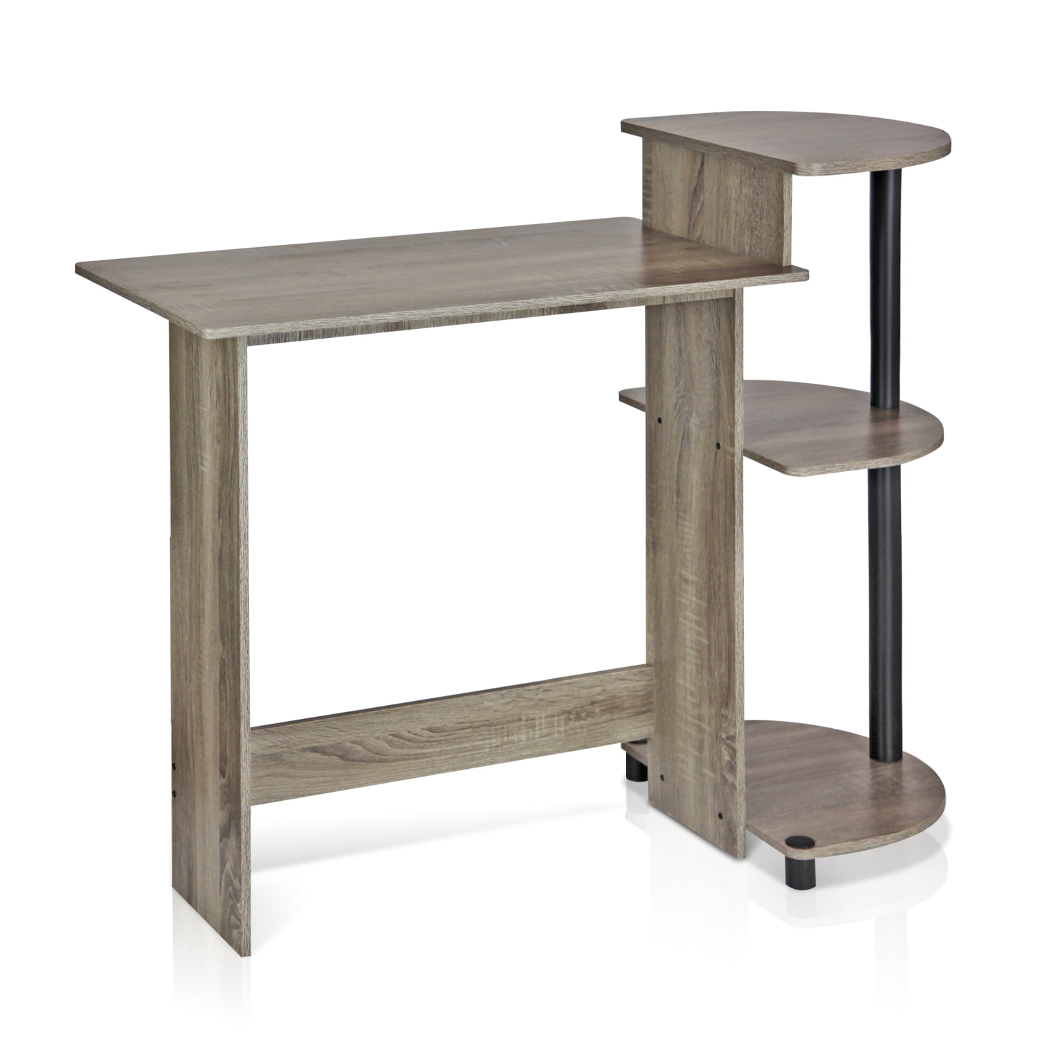 Furinno Compact Home Office Computer Desk with Storage, Easy Assemble ...