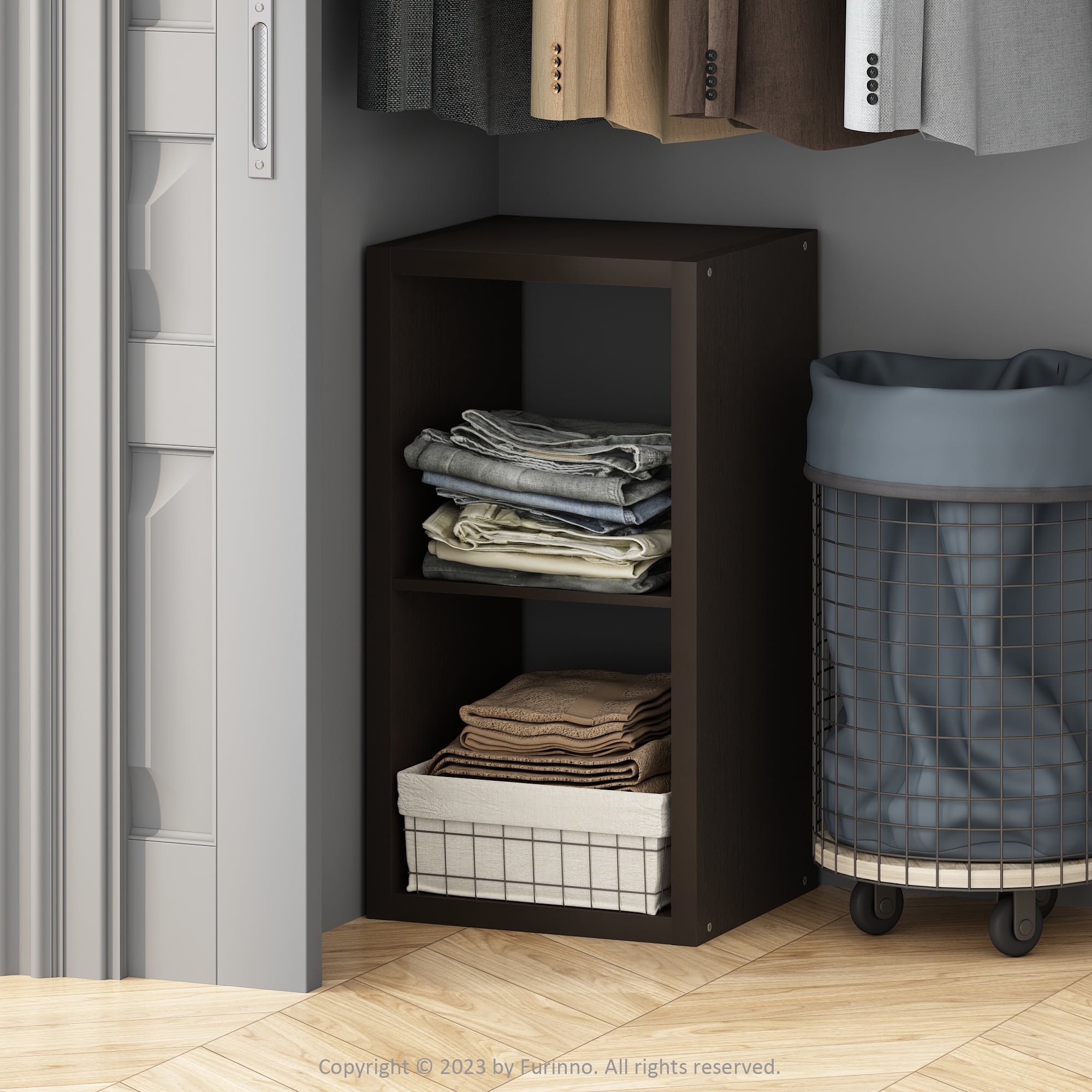 Furinno Cubic Open Back Multipurpose Clothing & Closet Storage ...