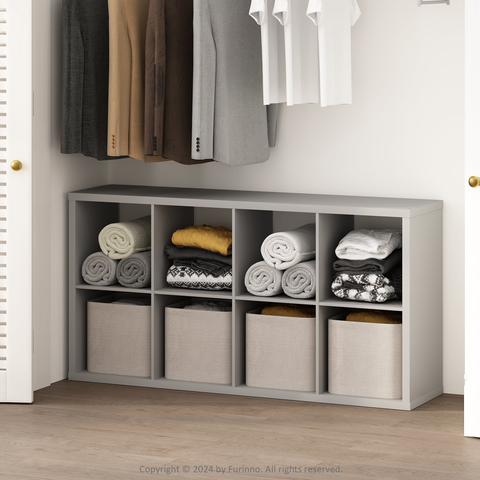 Furinno Cubic Open Back Multipurpose Clothing & Closet Storage ...