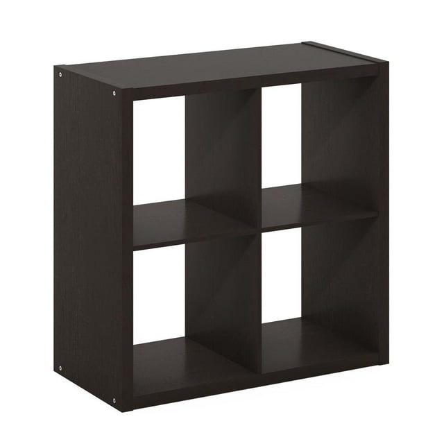 Furinno Cubicle Open Back Decorative Cube Storage Organizer, 4-Cube ...