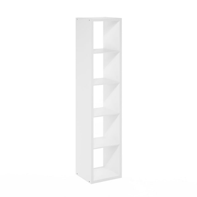 Furinno Cubicle Open Back Decorative Verticle Cube Storage Organizer, 5 ...