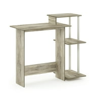 Zimtown Small Space Wall Mounted Computer Desk with Attached Overhead ...